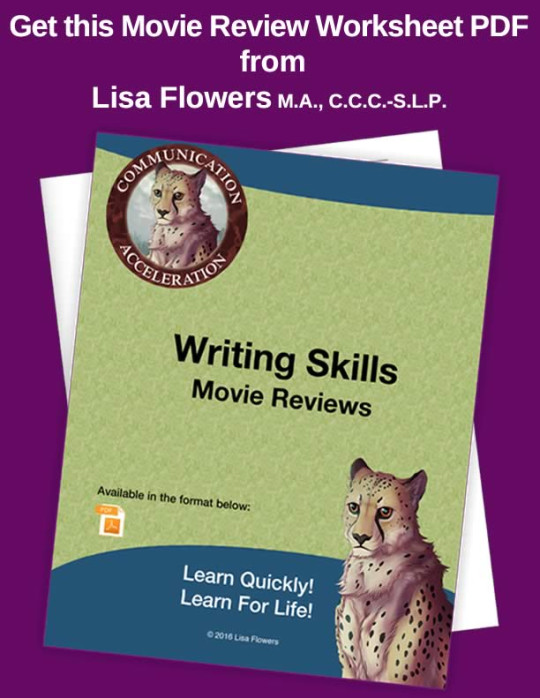 Watch S.L.P., Lisa Flowers' Explain her Movie Review Template Worksheet ...